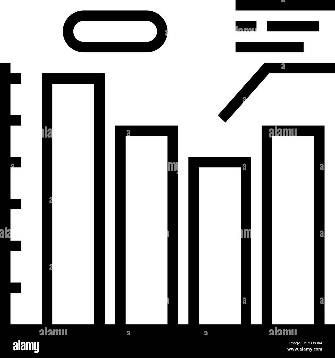 infographic analysis line icon vector illustration sign Stock Vector ...