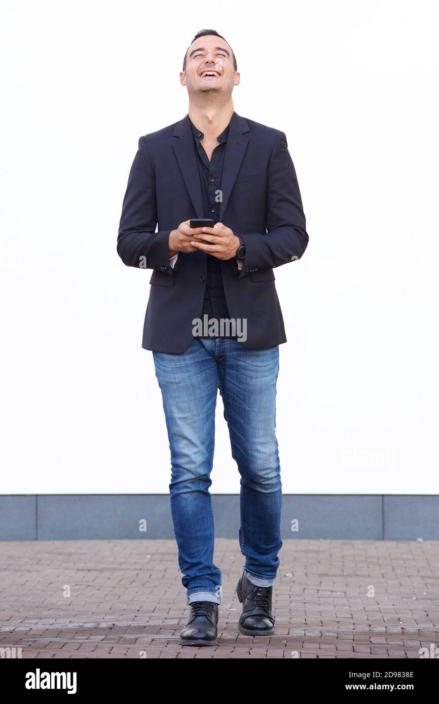 Full body happy multiethnic hi-res stock photography and images - Alamy