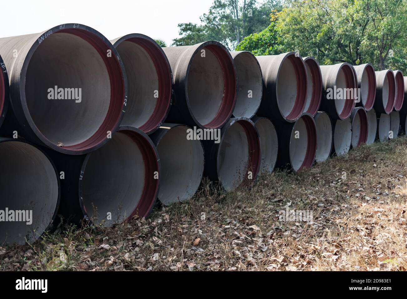 Ductile iron pipes hi-res stock photography and images - Alamy