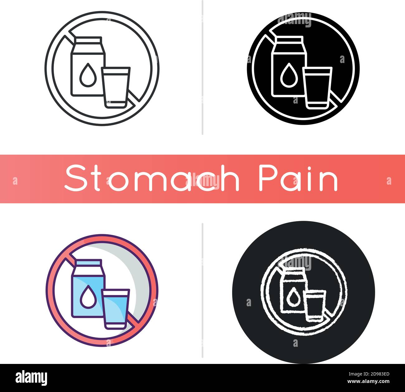 Lactose intolerance icon Stock Vector Image & Art - Alamy