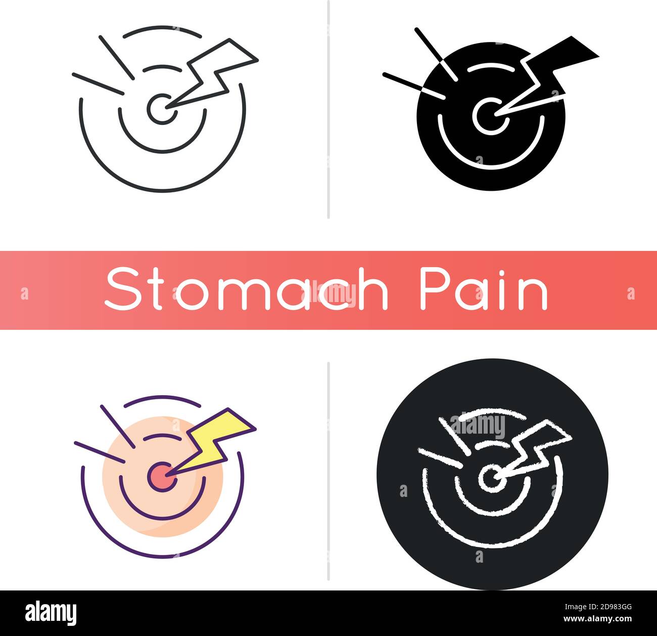 Acute pain icon Stock Vector Image & Art - Alamy