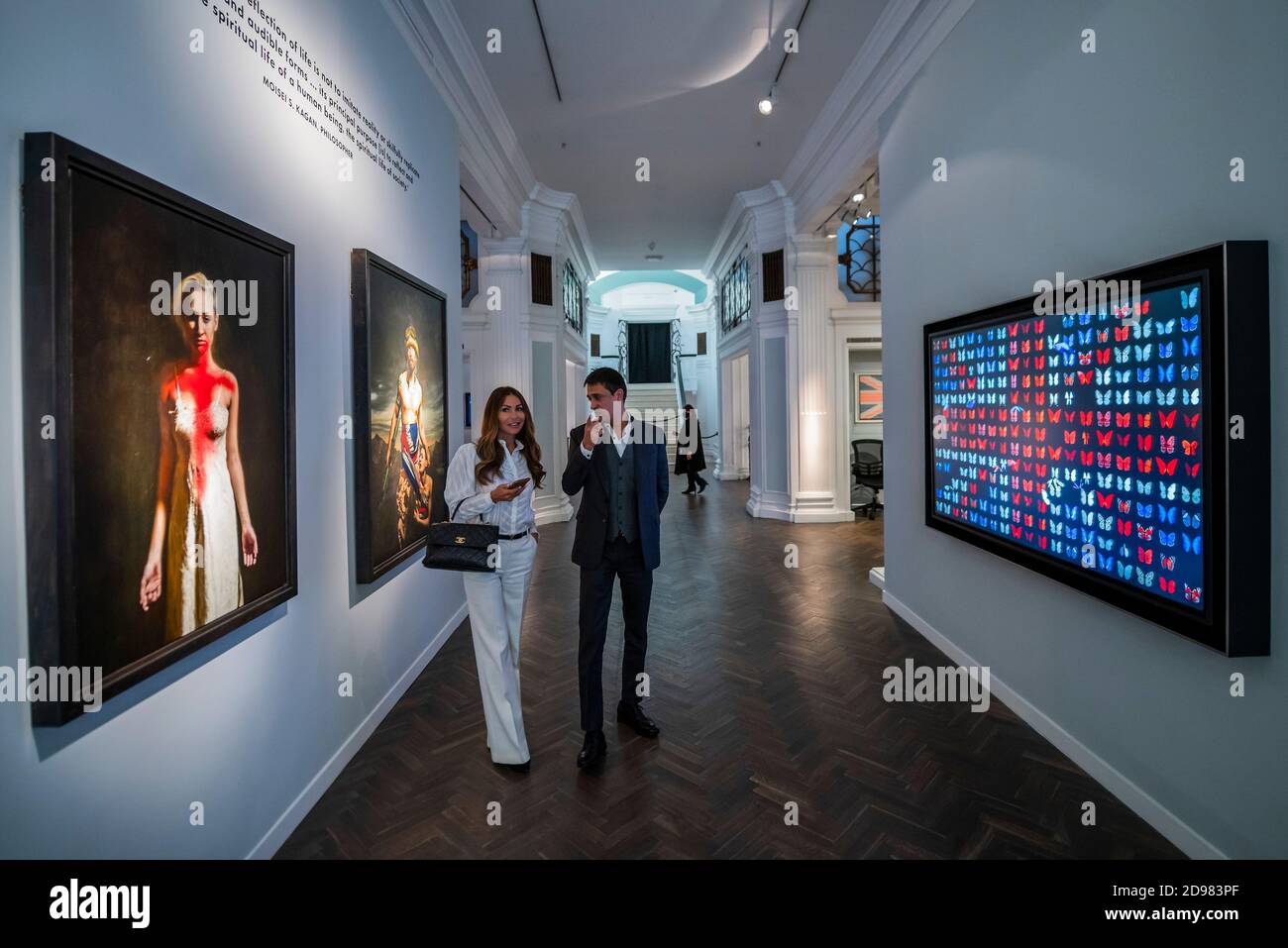 London, UK. 03rd Nov, 2020. The Union Jack flag by digital artist ...