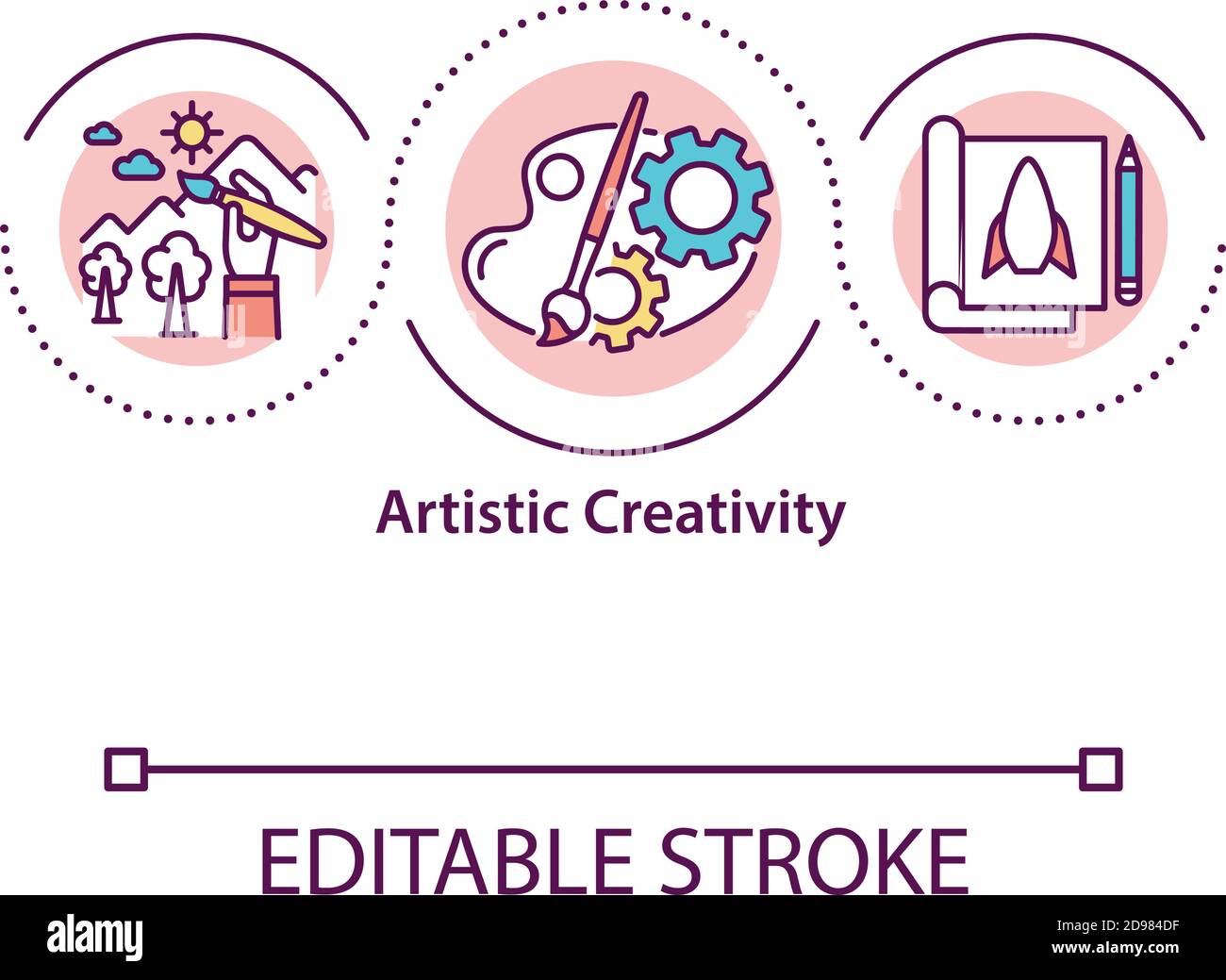 Artistic creativity concept icon Stock Vector Image & Art - Alamy