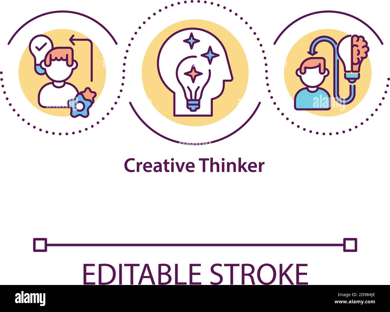 Creative thinker concept icon Stock Vector Image & Art - Alamy