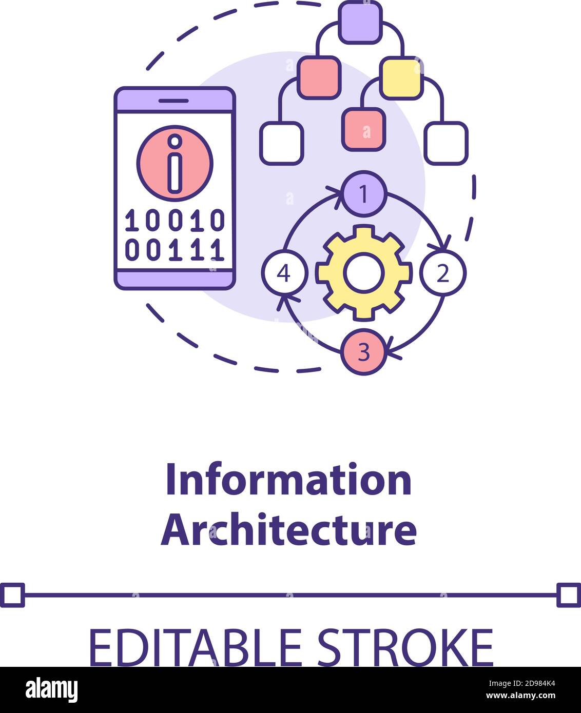 Information architecture concept icon Stock Vector Image & Art - Alamy