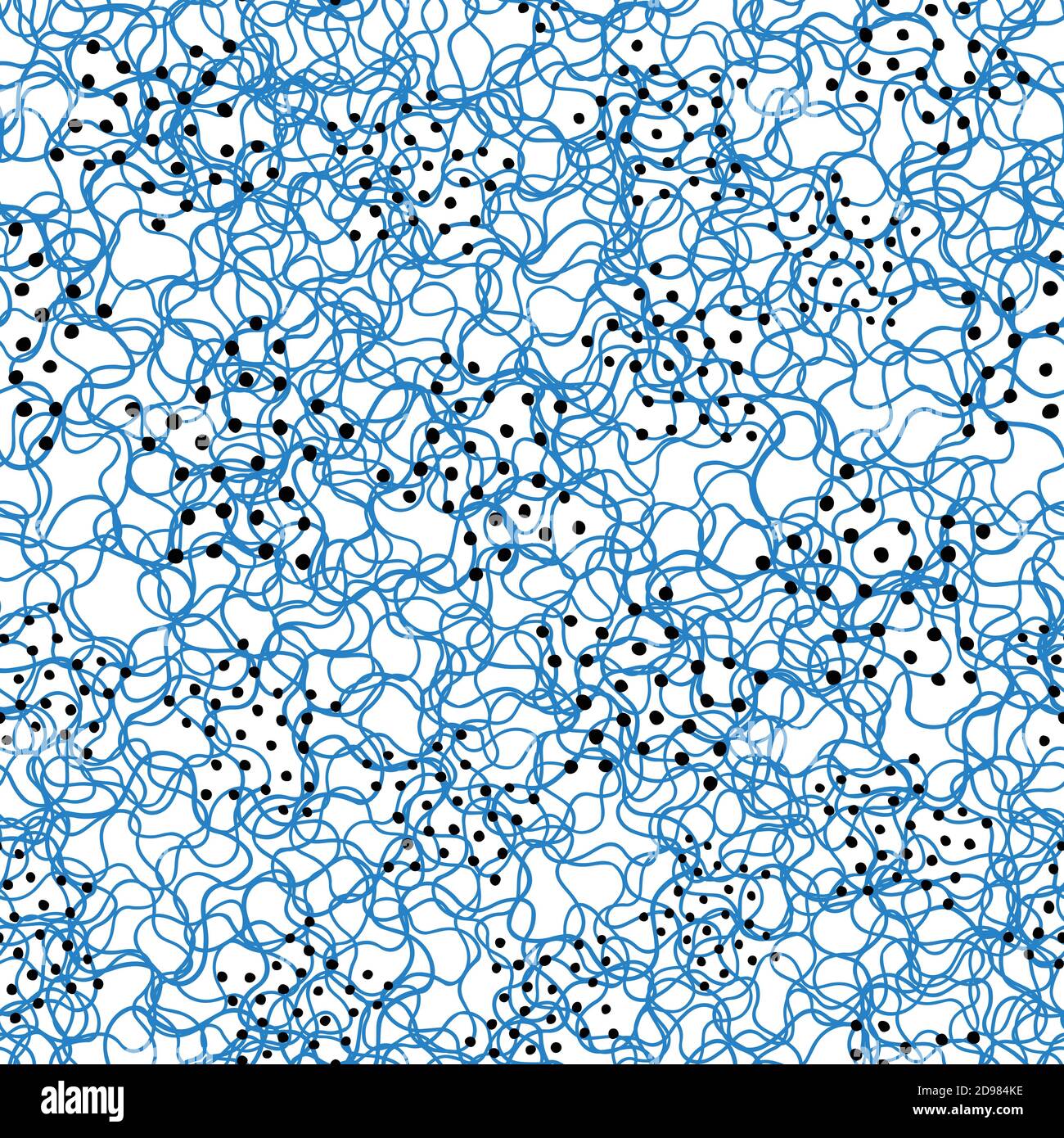 Vector abstract hand drawn lines, dots seamless pattern set. Texture ...