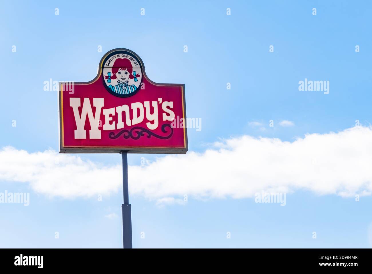 Wendy's Sign High Resolution Stock Photography and Images - Alamy