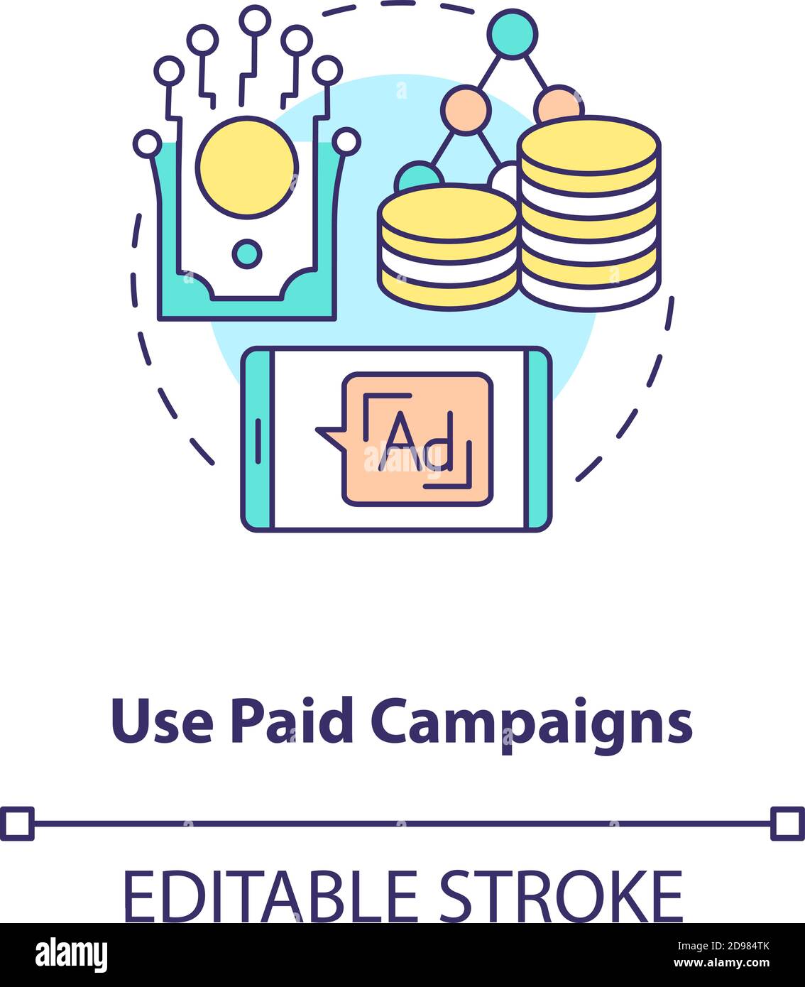 Use paid campaigns concept icon Stock Vector Image & Art - Alamy Use paid campaigns concept icon Stock Vector Image & Art - Alamy
