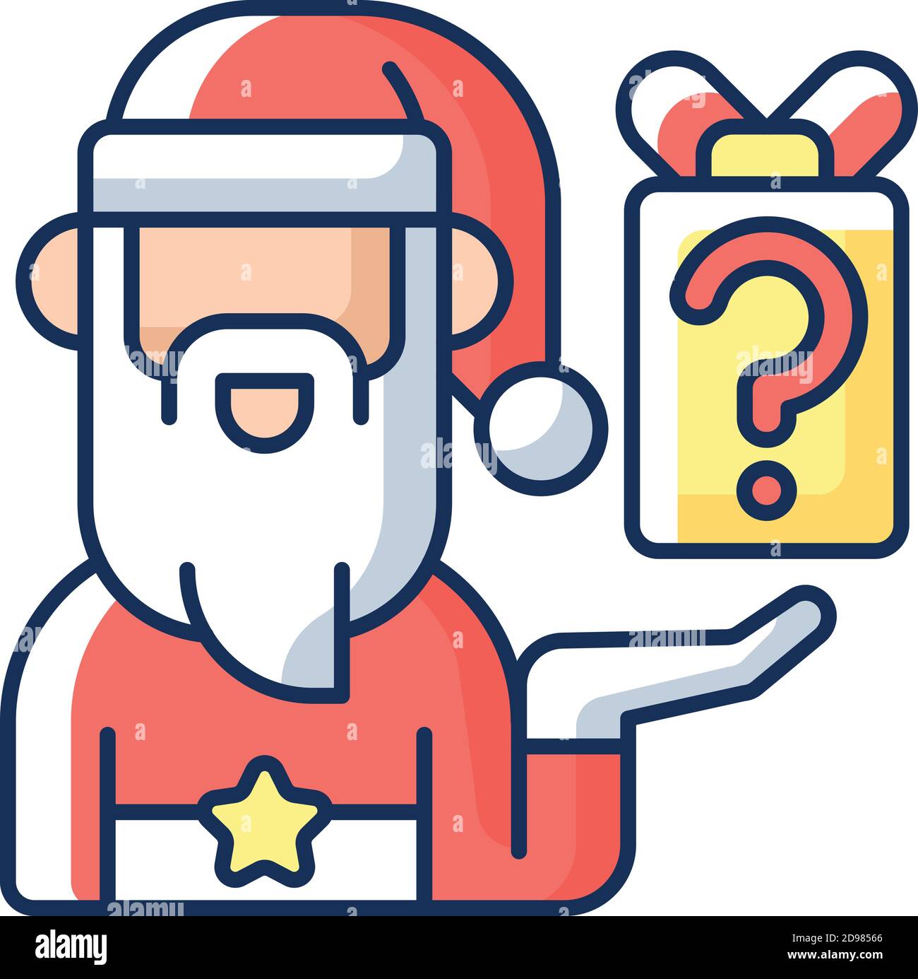 Secret santa party vector Stock Vector Images - Alamy