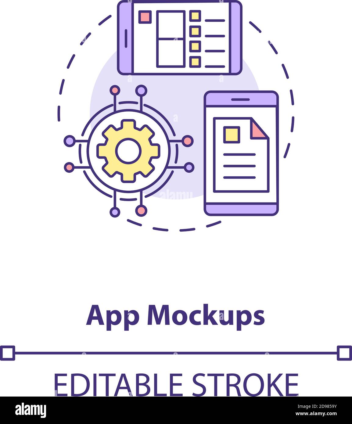 Mockups ui template hi-res stock photography and images - Alamy