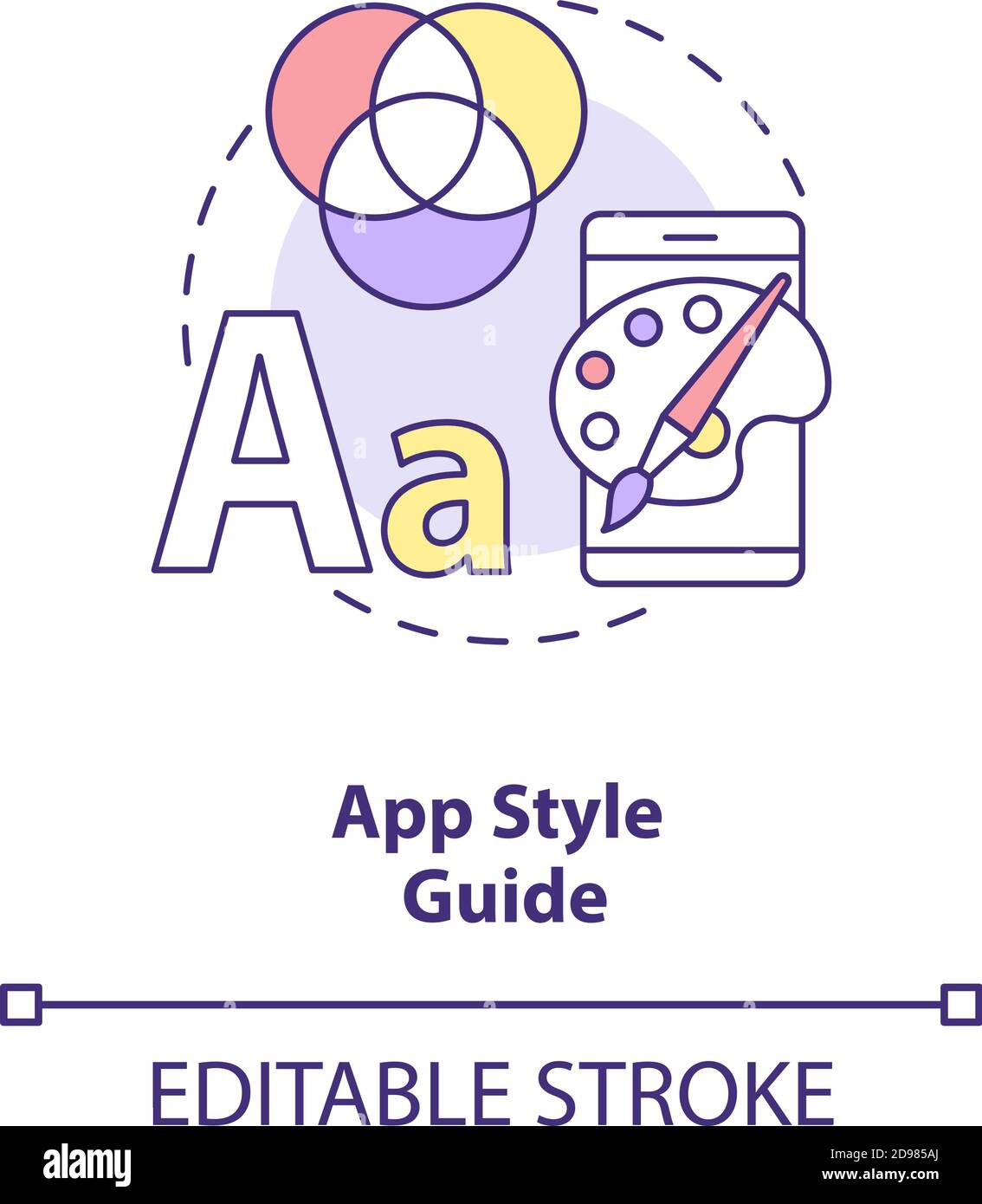 App style guide concept icon Stock Vector Image & Art - Alamy