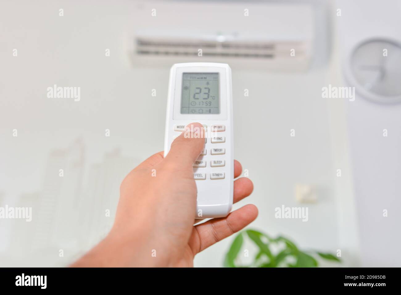New air conditioning unit that works with a remote control in the home ...
