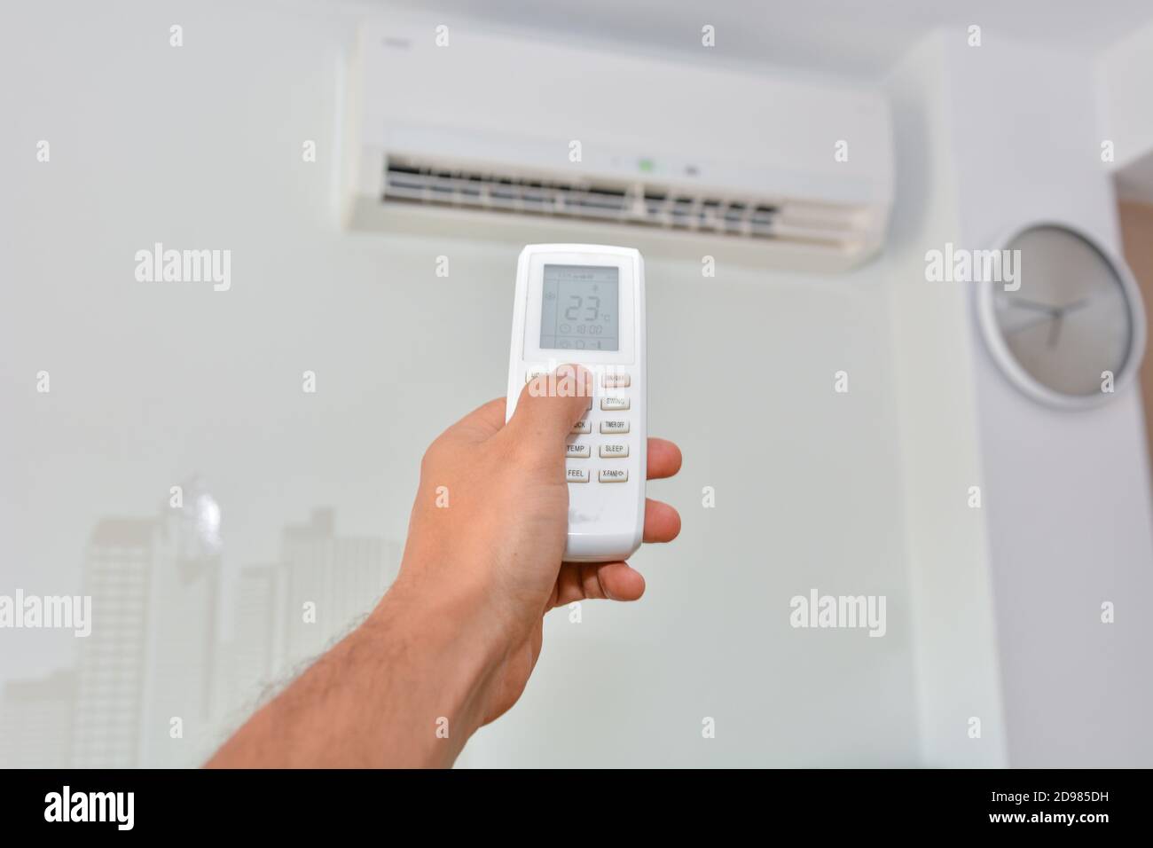 New air conditioning unit that works with a remote control in the home ...