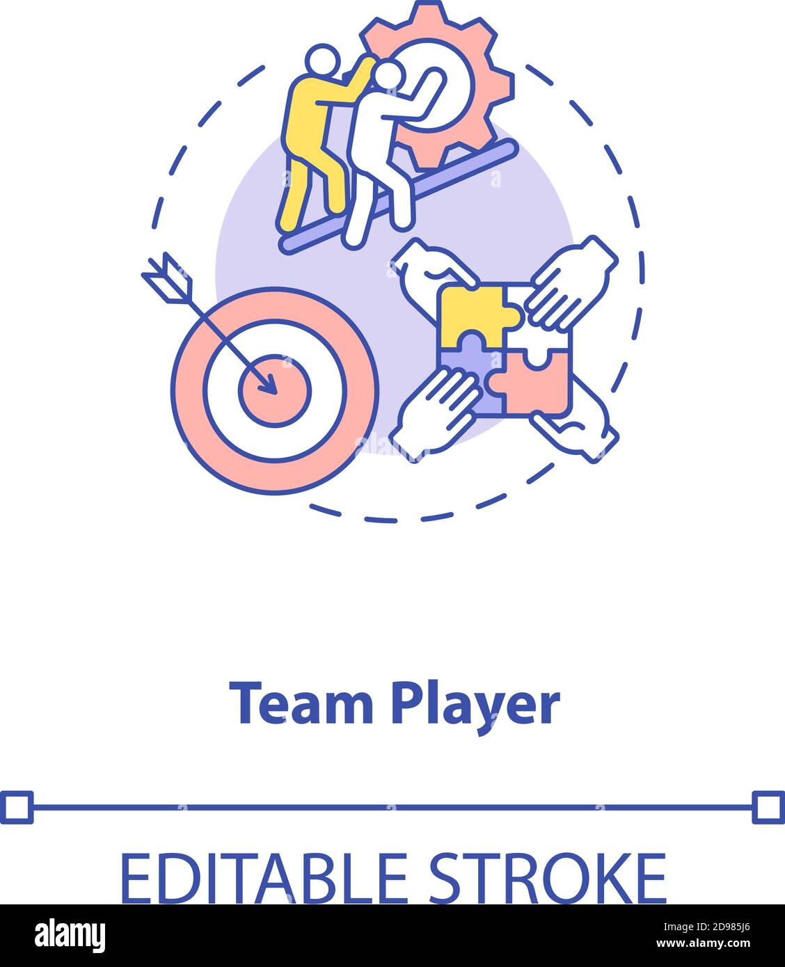 Team player concept icon Stock Vector Image & Art - Alamy