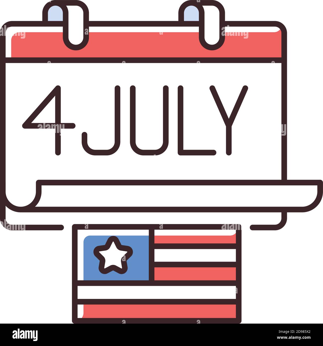 Independence day RGB color icon Stock Vector Image & Art - Alamy