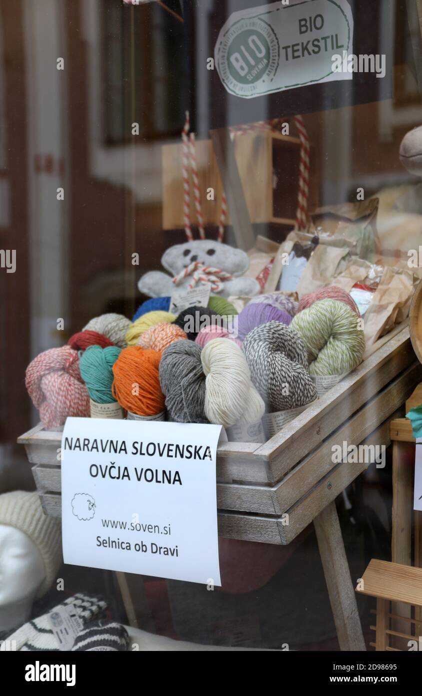 Knitted souvenirs of Slovenia Stock Photo - Alamy