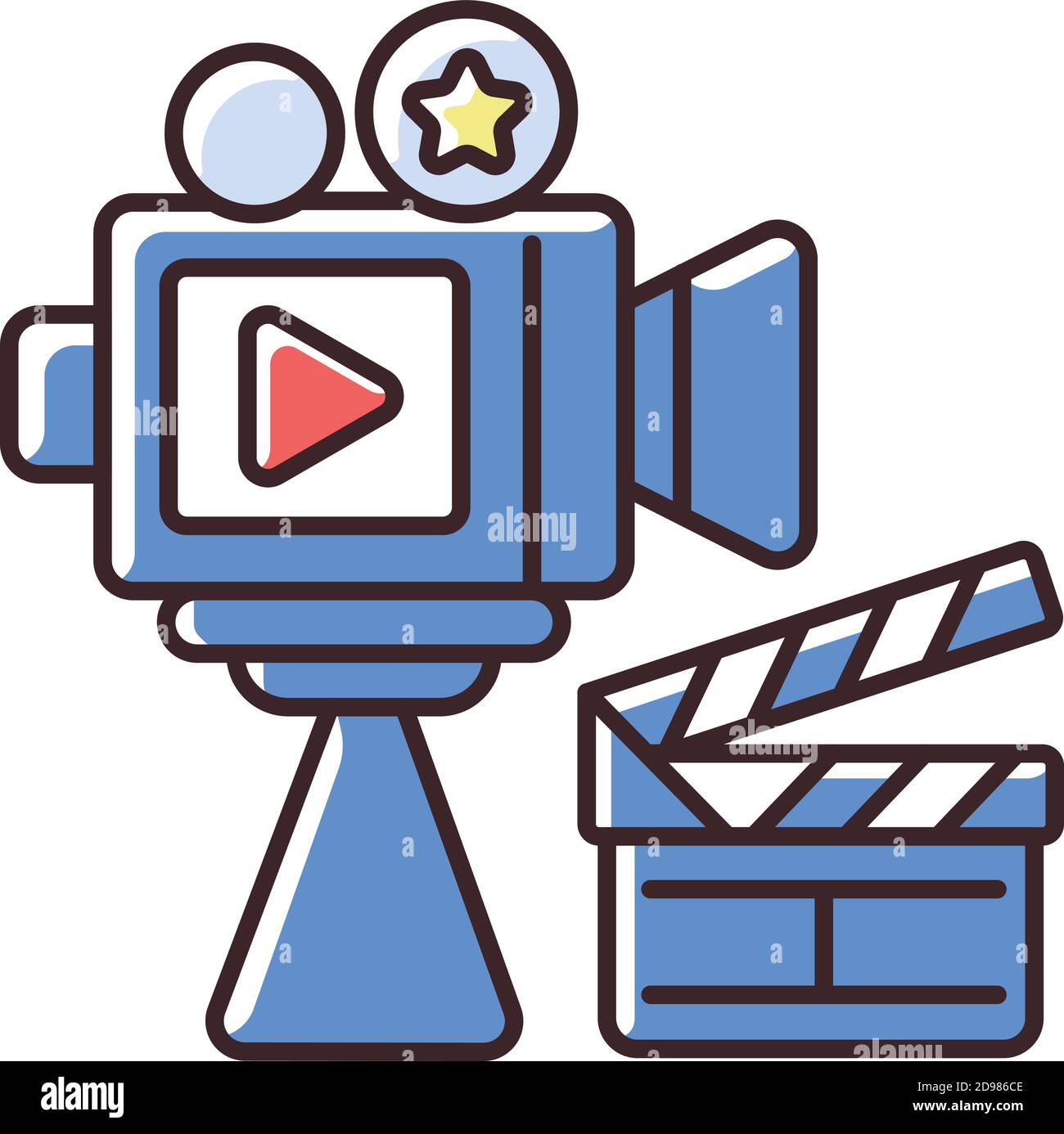 Cinema industry RGB color icon Stock Vector Image & Art - Alamy