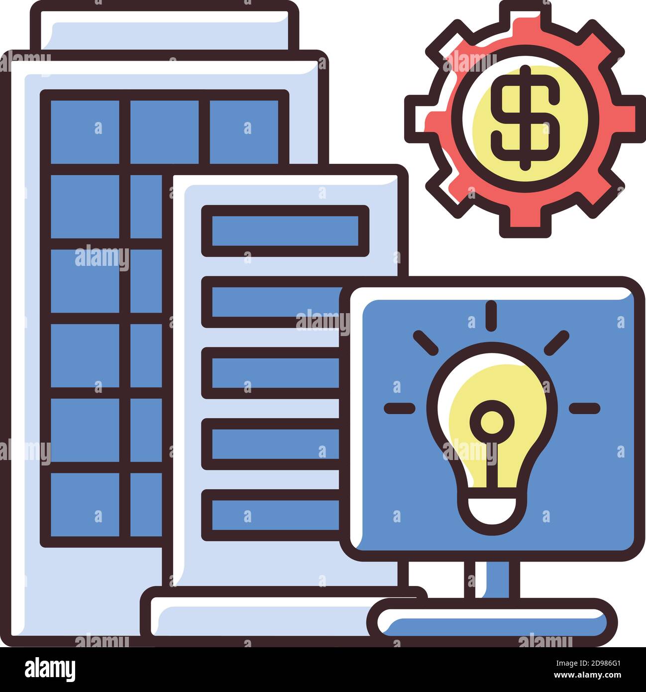 Silicon valley RGB color icon Stock Vector Image & Art - Alamy