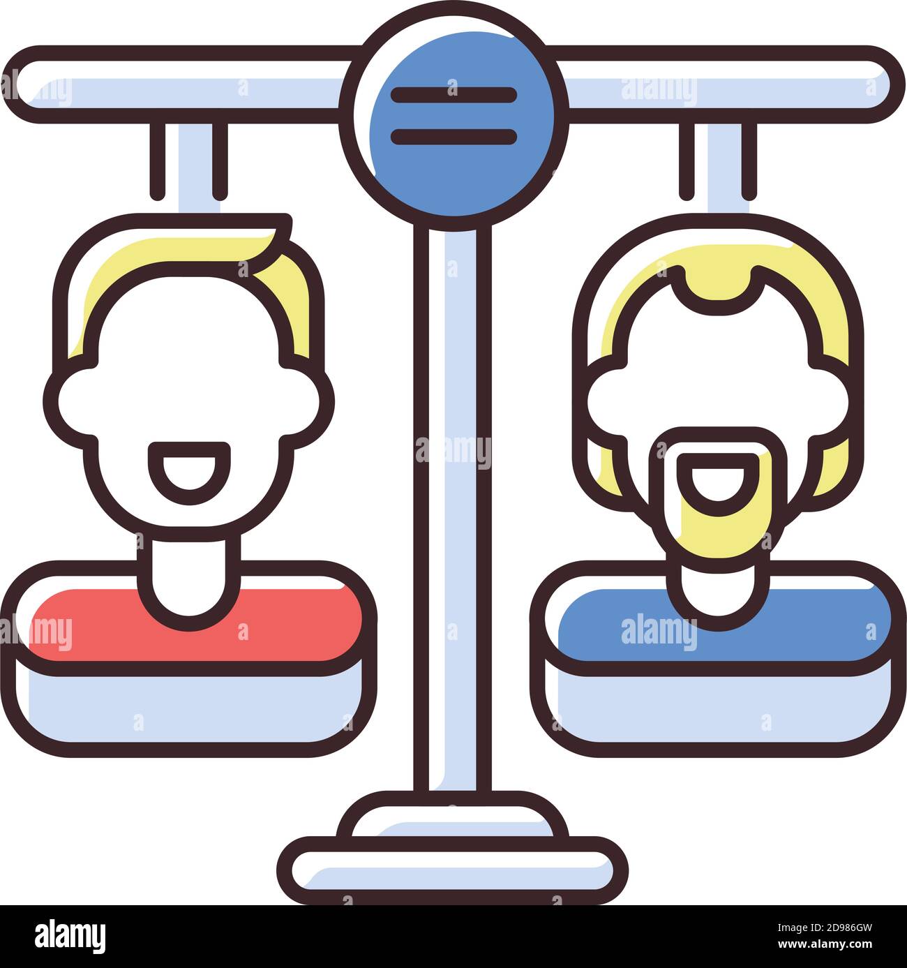 Equality land RGB color icon Stock Vector Image & Art - Alamy