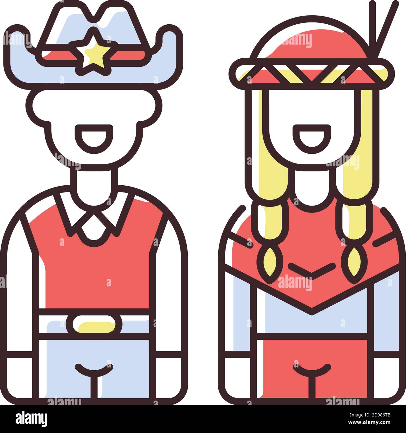 Wild West RGB color icon Stock Vector Image & Art - Alamy