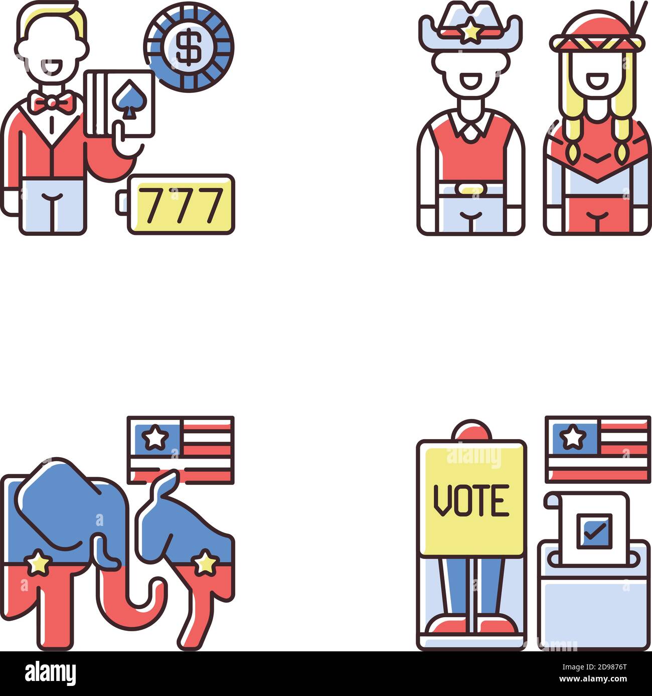 Voting booth united states Cut Out Stock Images & Pictures - Alamy