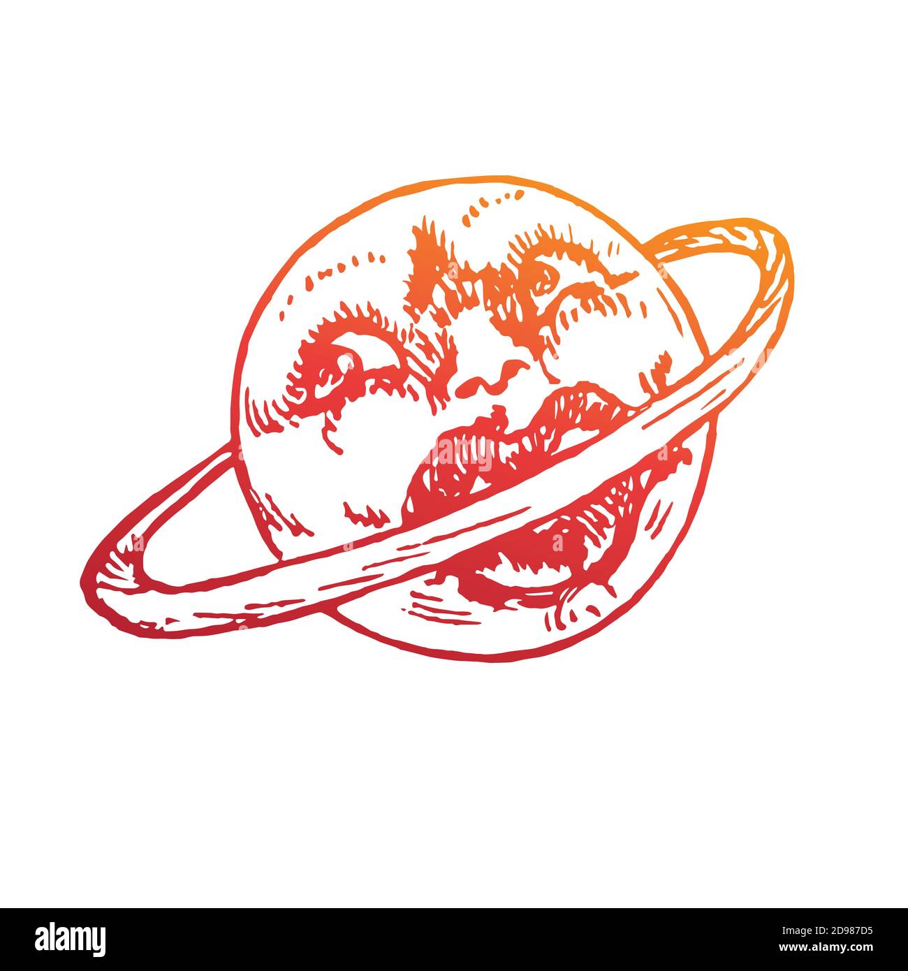The saturn with funny face bite his ring, c hubby lips, old fashioned ...