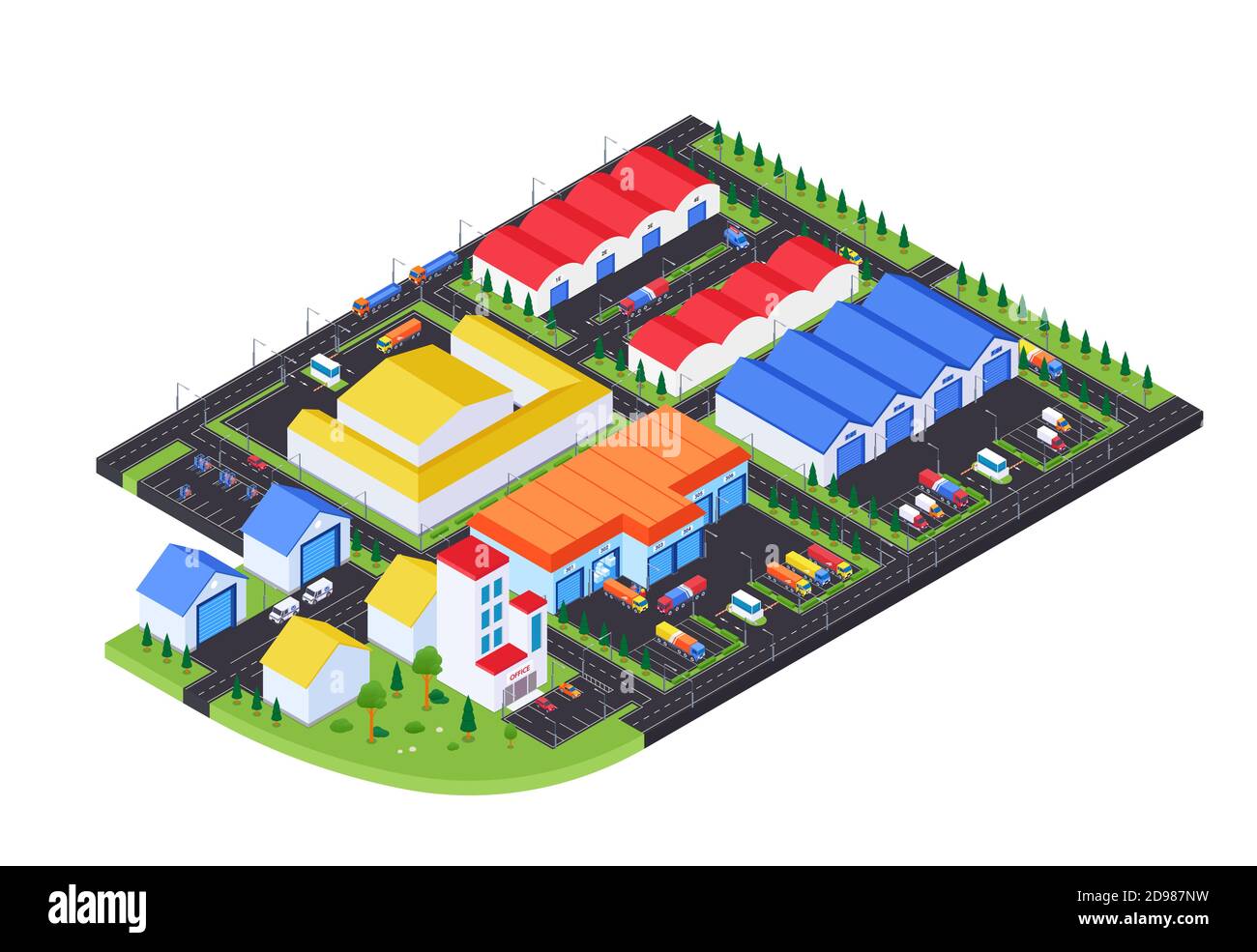Logistics facilities Stock Vector Images - Alamy
