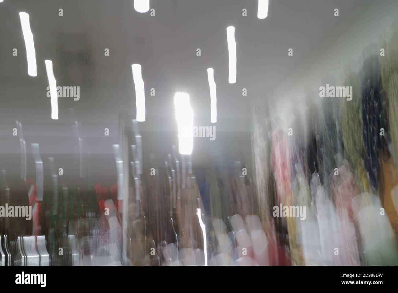 Light bokeh and blur from shopping mall luxury lights Stock Photo - Alamy