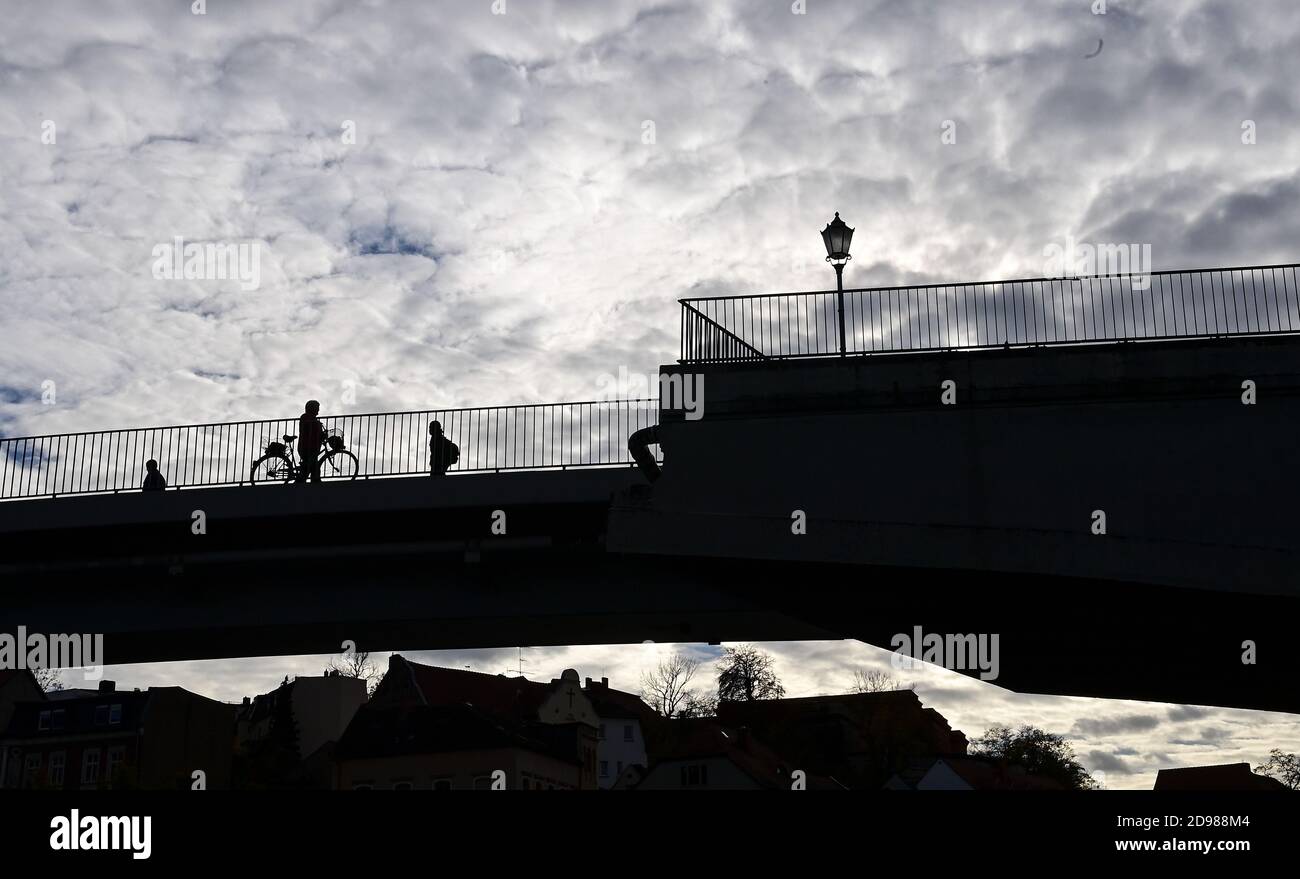 Bridge over saale river hi-res stock photography and images - Alamy