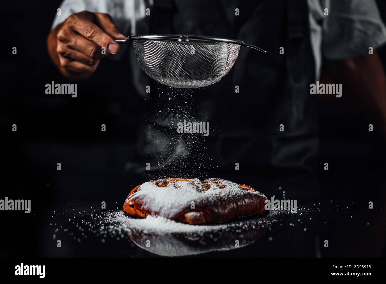 Closeup of a confectionery Chef making sweets Stock Photo - Alamy
