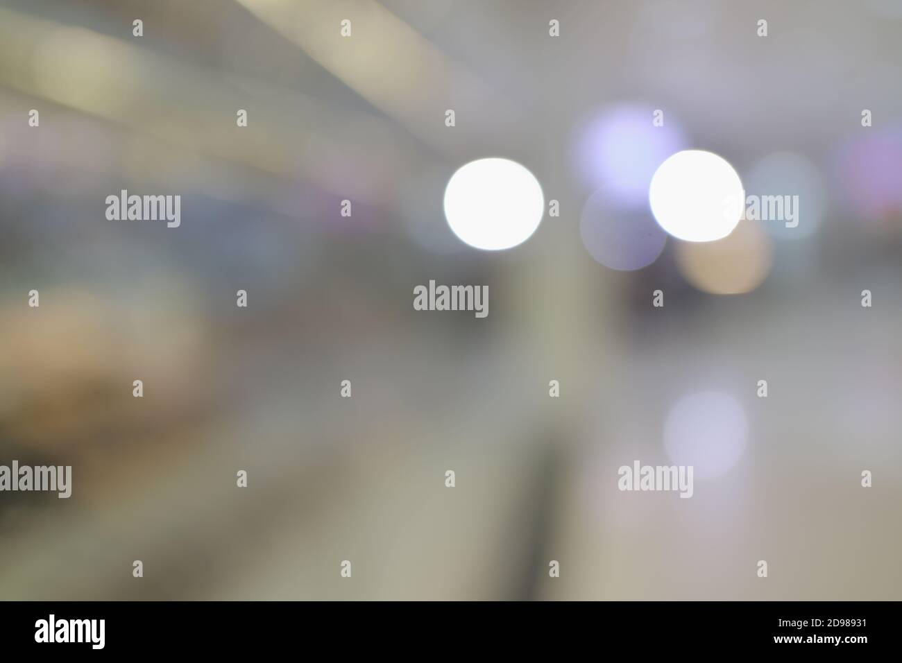 Light bokeh and blur from shopping mall luxury lights Stock Photo - Alamy