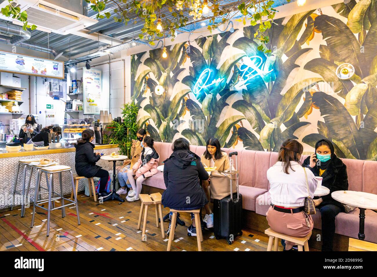 Interior of Mamasons Diry Ice Cream in Chinatown, London, UK Stock ...