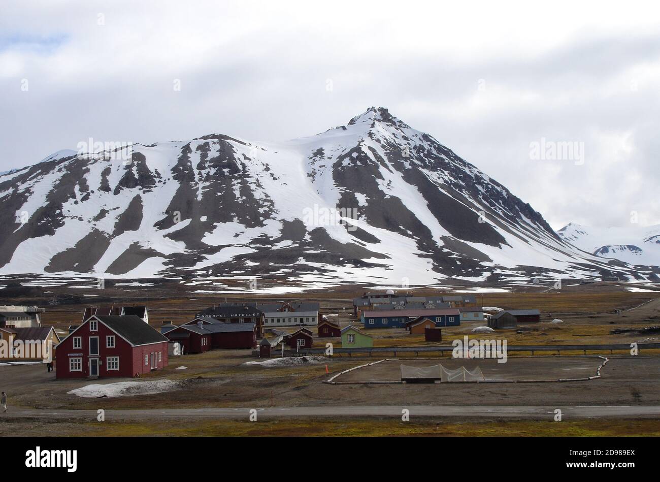 Ny Alesund 2006 is home to scientists from many countries Stock Photo ...