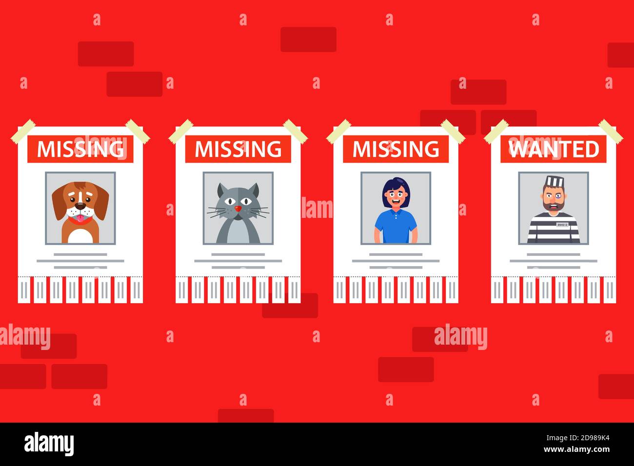 a set of posters for finding people and animals. lost pet poster ...