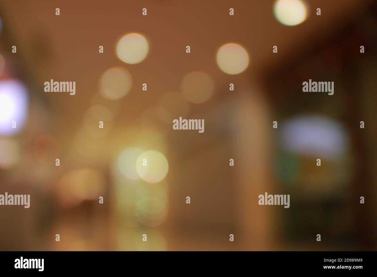 Light bokeh and blur from shopping mall luxury lights Stock Photo - Alamy