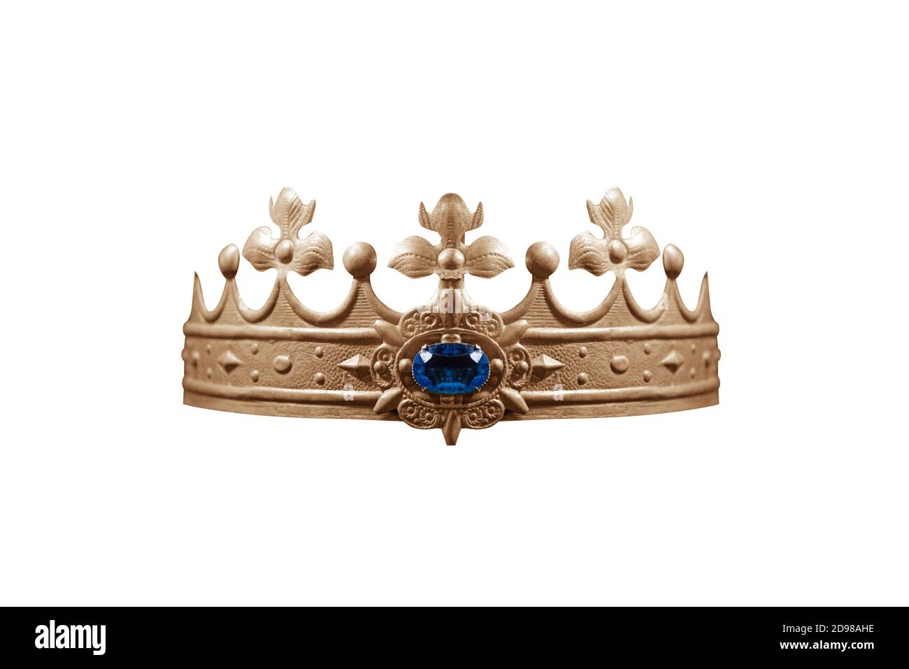 Crown blue icon on Cut Out Stock Images & Pictures - Alamy