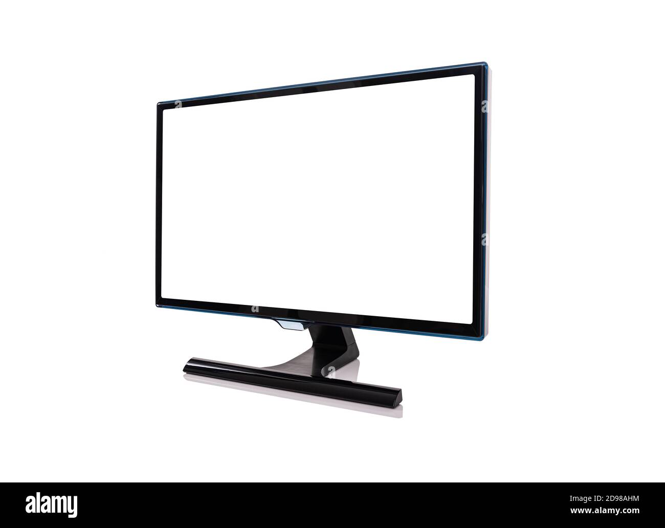 Computer monitor or TV set isolated on white Stock Photo - Alamy