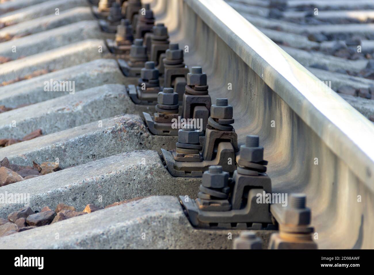 Securing rail to concrete hi-res stock photography and images - Alamy