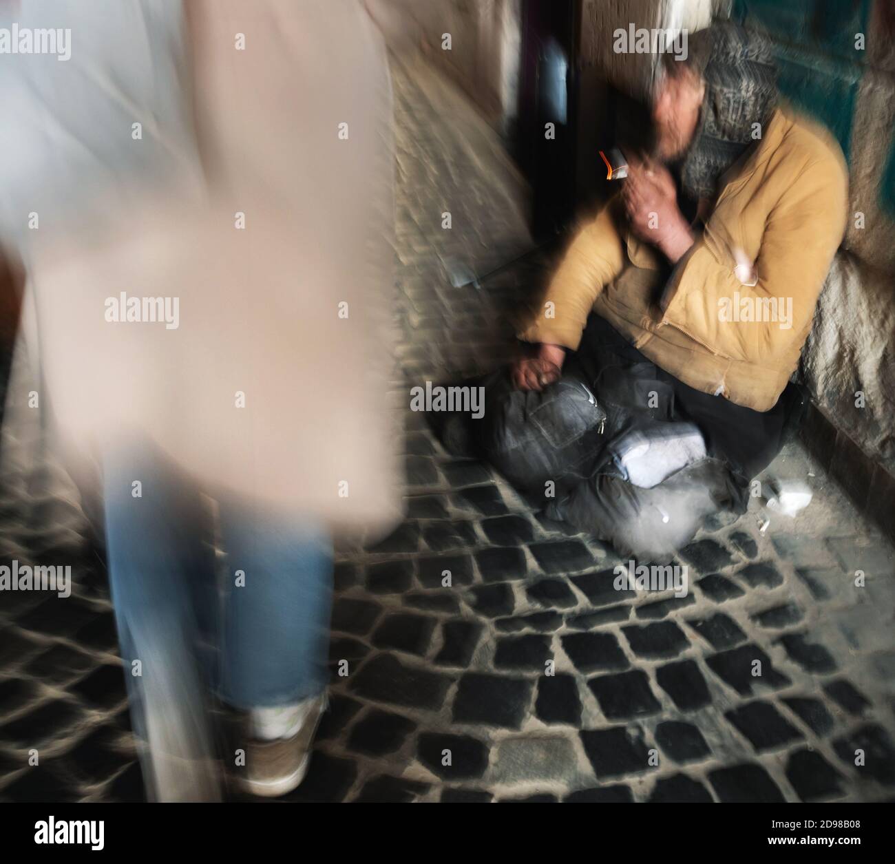 Homeless black man alcohol hi-res stock photography and images - Alamy
