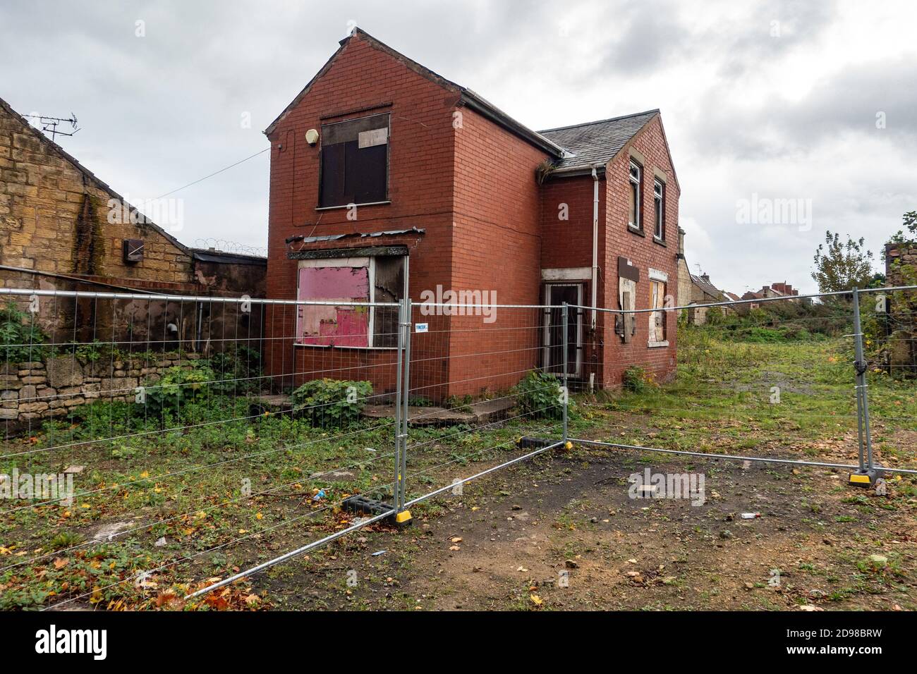 Derelict detached building left abandoned in Dinnington, Rotherham ...