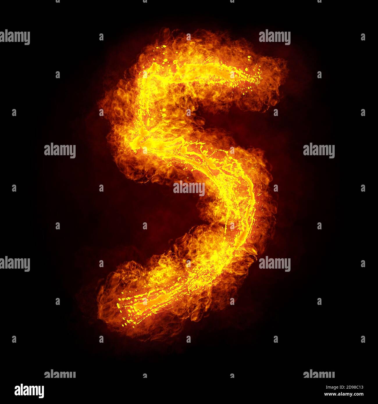 Fiery Font. Bright flamy font symbol. For writing words use Screen ...