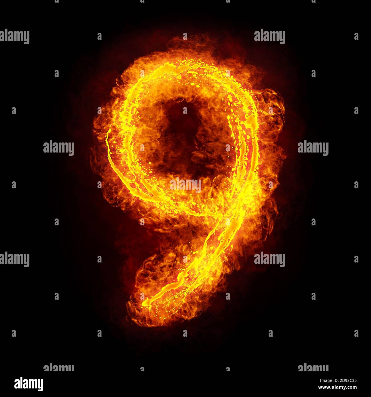 Fiery Font. Bright flamy font symbol. For writing words use Screen ...