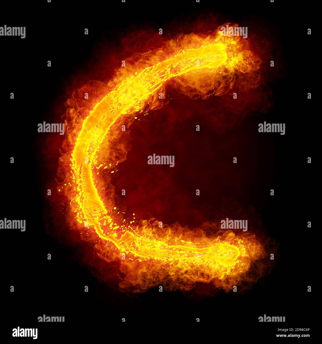 Fiery Font. Bright flamy font symbol. For writing words use Screen ...