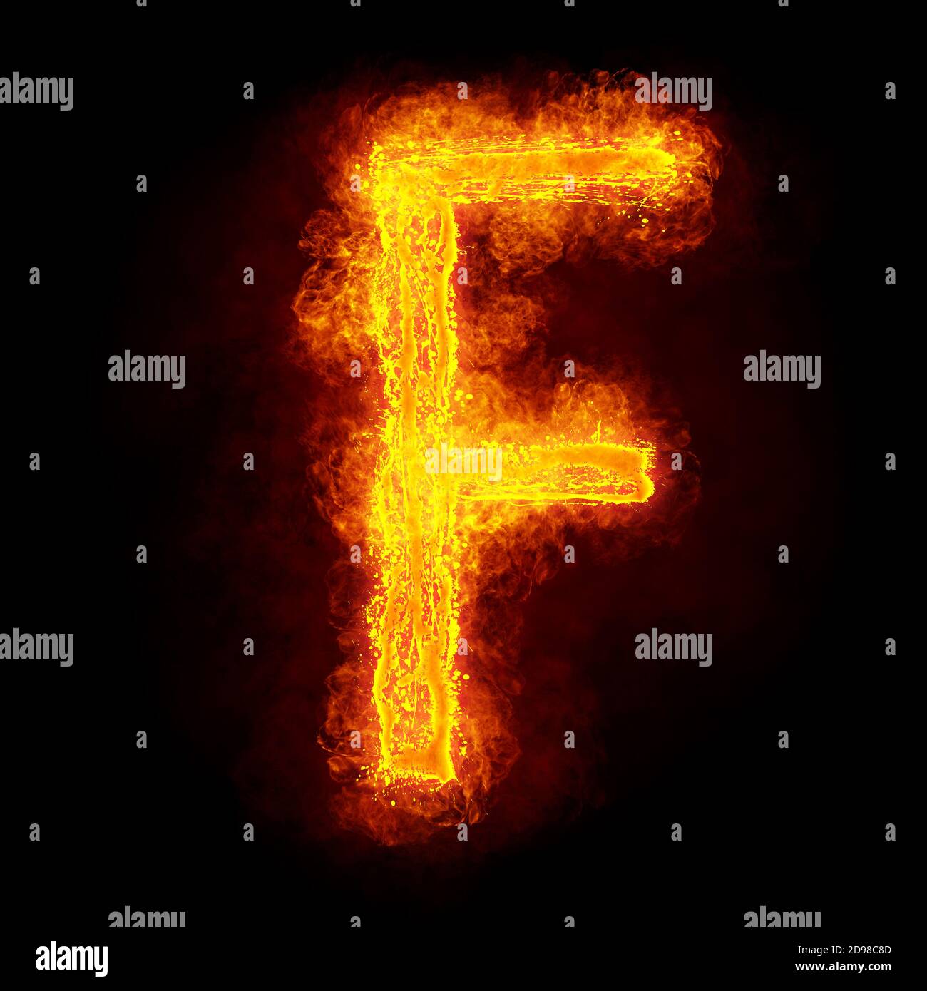 Fiery Font. Bright flamy font symbol. For writing words use Screen ...