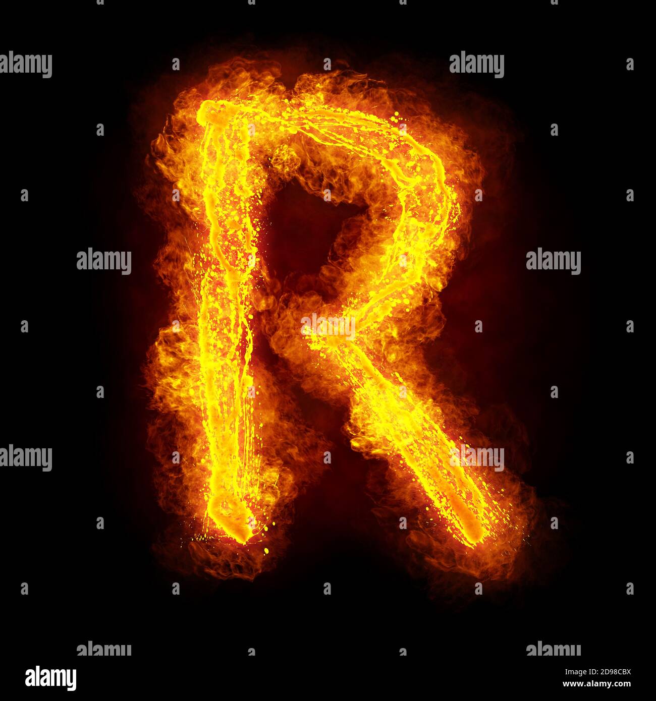 Fiery Font. Bright flamy font symbol. For writing words use Screen ...