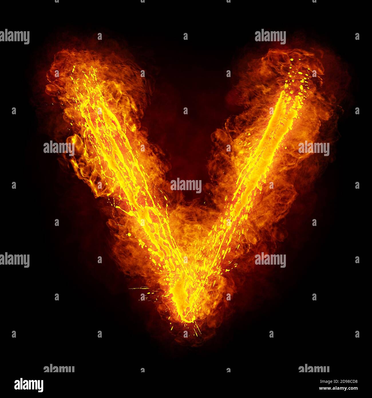 Fiery Font. Bright flamy font symbol. For writing words use Screen ...