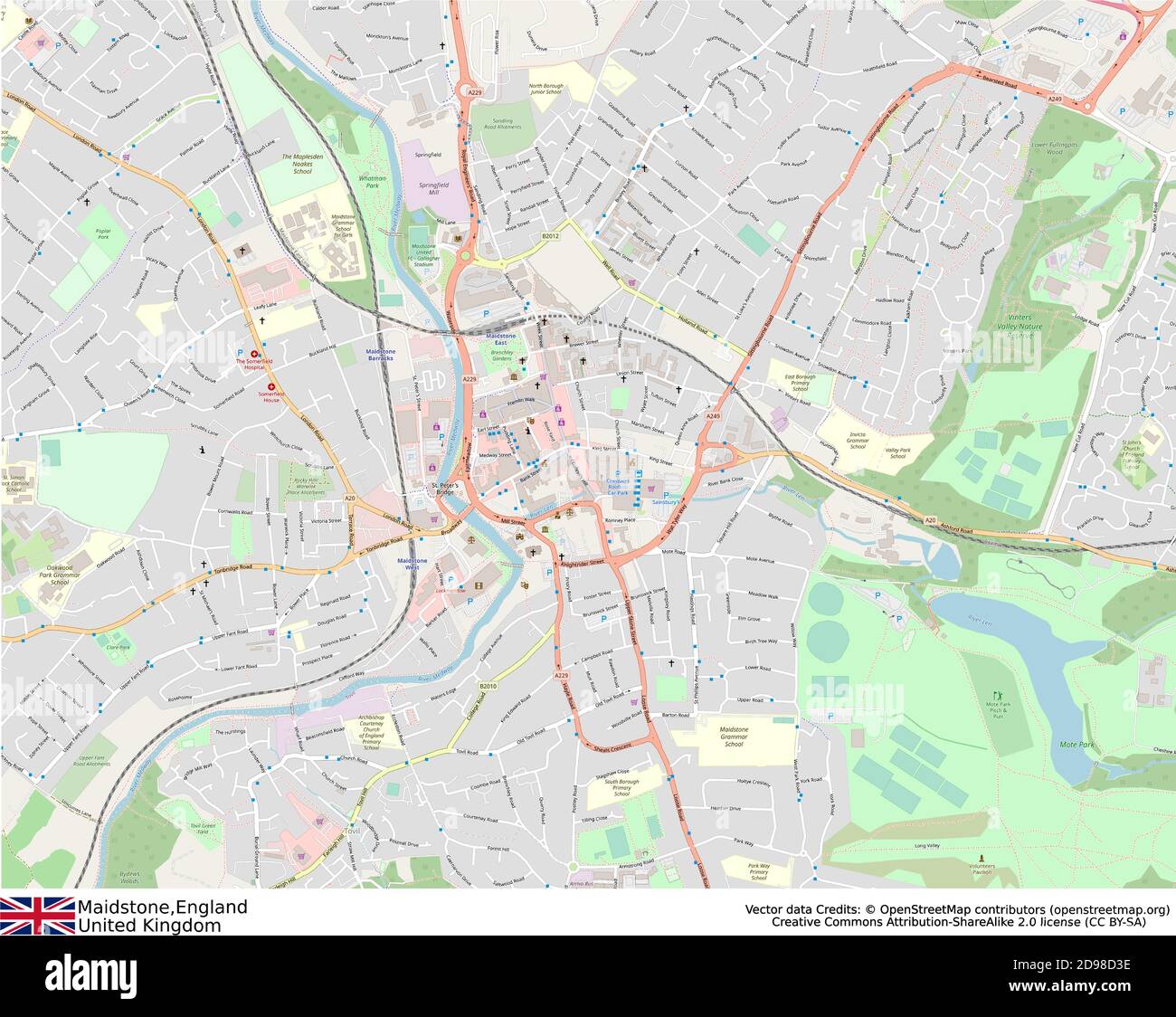 Folkestone Map High Resolution Stock Photography and Images - Alamy