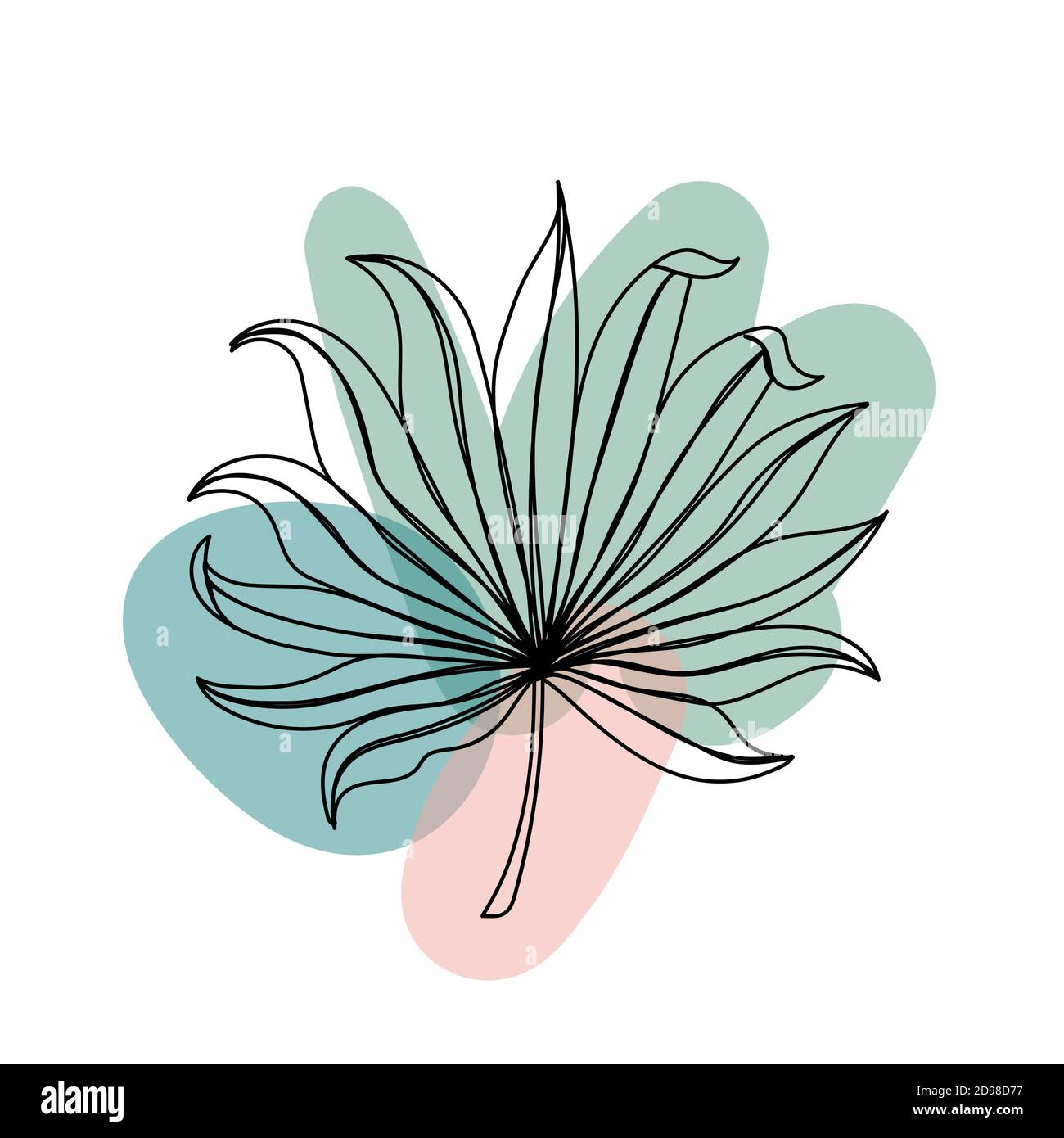 Linear leaf shape Cut Out Stock Images & Pictures - Alamy