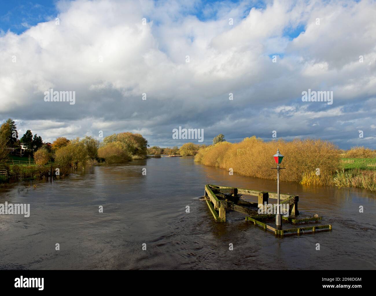 The River Ouse in the village of Cawood, East Yorkshire, England UK ...
