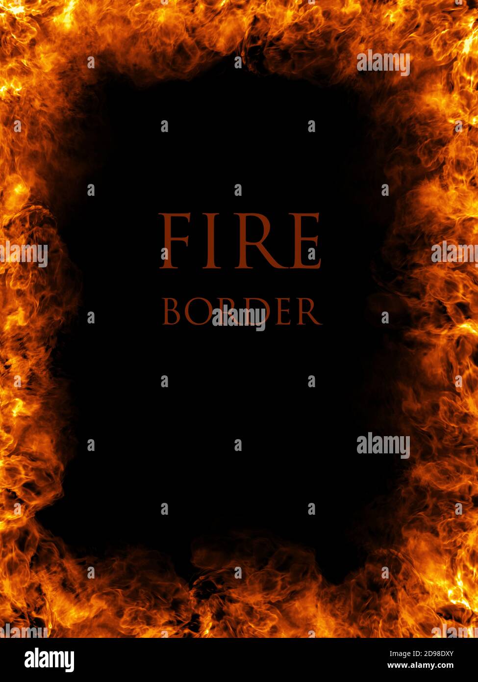 Fire flames border hi-res stock photography and images - Alamy